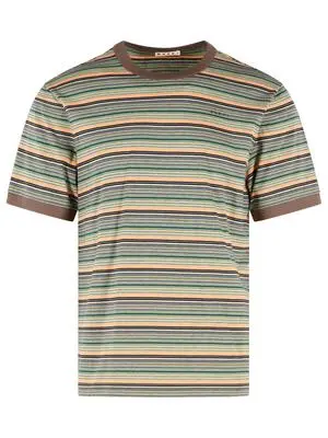 Marni Multicolor Cotton T-shirt - Green