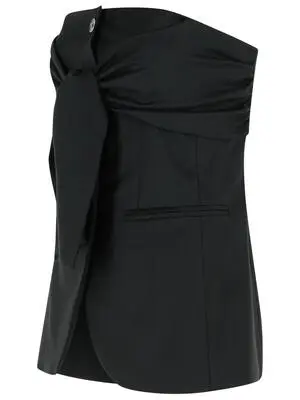 Max Mara Veruska' Virgin Wool Bustier Top