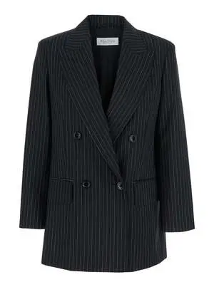 Max Mara Wool Striped Jacket - Multicolor