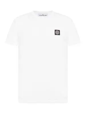 Stone Island Short-sleeve T-shirt With Compass Patch - White