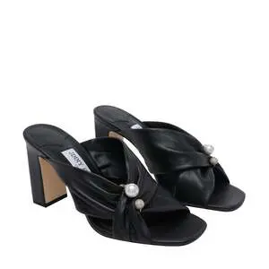 JIMMY CHOO Rafi Pump Sandals - Black