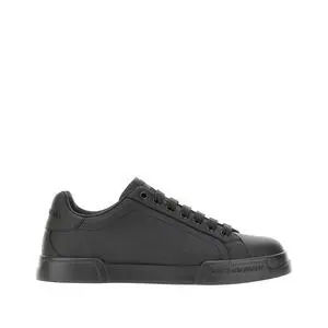 Dolce & Gabbana Nappa Leather Portofino Sneakers - Black