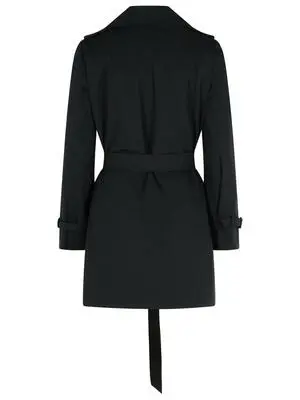 Max Mara Landa Cotton Trench Coat - Black