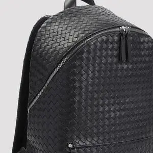 Bottega Veneta Intrecciato Backpack - Black