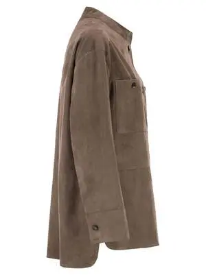 Max Mara Smmelodia Suede Jacket - Brown
