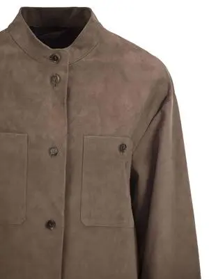 Max Mara Smmelodia Suede Jacket - Brown
