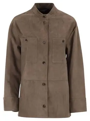 Max Mara Smmelodia Suede Jacket - Brown