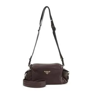Prada Leather Shoulder Bag - Brown