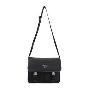 Prada Re-nylon Messenger Bag - Black