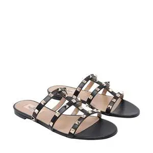 Valentino Garavani Rockstud Sandals - Black