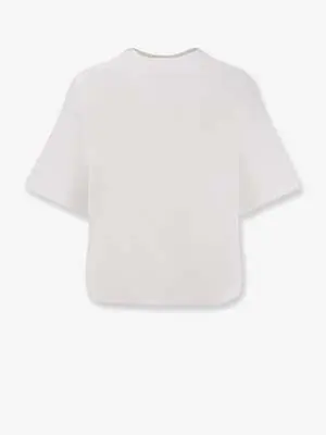Alaïa Boxy Cotton Blend T-shirt - Multicolor