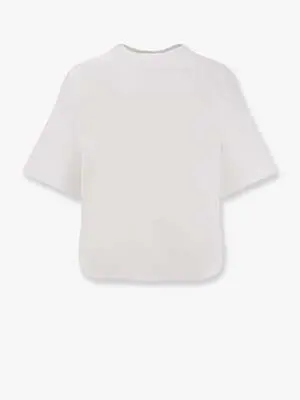 Alaïa Boxy Cotton Blend T-shirt - Multicolor