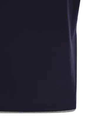 Brunello Cucinelli Slim Fit Crew-neck T-shirt In Lightweight Cotton Jersey - Blue