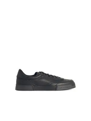 Dolce & Gabbana Portofino Leather Sneakers - Black