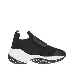ROGER VIVIER Viv' Run Fabric Sneakers - Black