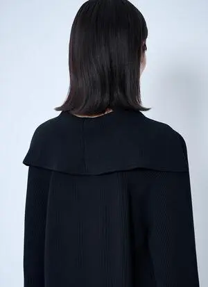 Bottega Veneta Cotton Ribbed Spread Collar Sweater
