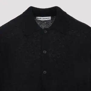 Our Legacy Evening Alpaca Blend Polo - Black
