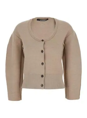 Jacquemus Wool Blend Stretch Cardigan - Multicolor