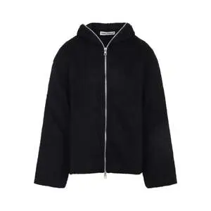 Our Legacy Full Zip Hood Sweatshirt - Black