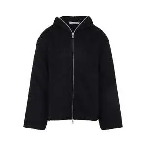 Our Legacy Full Zip Hood Sweatshirt - Black