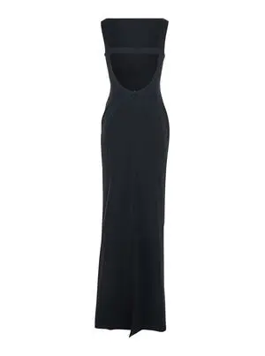 Solace London Long Dress - Black