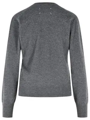 MAISON MARGIELA Virgin Wool Twist Sweater - Gray
