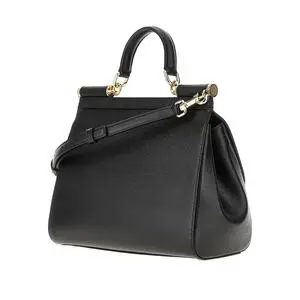 Dolce & Gabbana Dauphine Leather Sicily Bag - Black