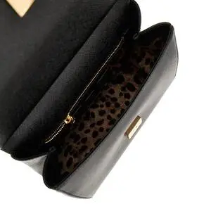 Dolce & Gabbana Dauphine Leather Sicily Bag - Black