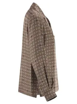 Max Mara Mxmdisco Semi-fitted Printed Silk Shirt