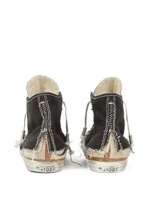 MAISON MARGIELA High-top Sneakers With A Distressed Effect