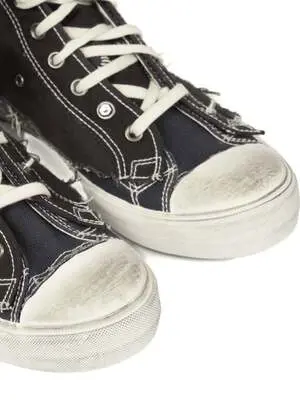 MAISON MARGIELA High-top Sneakers With A Distressed Effect
