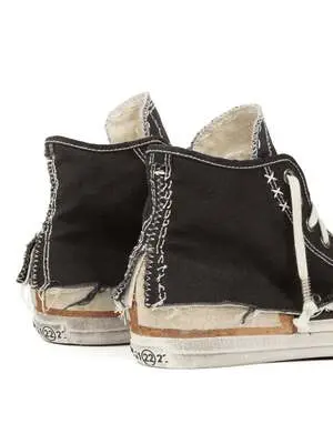 MAISON MARGIELA High-top Sneakers With A Distressed Effect
