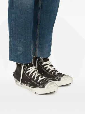 MAISON MARGIELA High-top Sneakers With A Distressed Effect