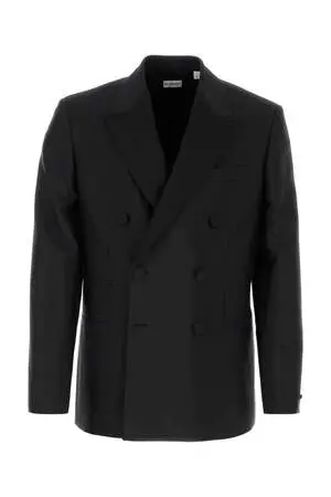 Burberry Wool Blend Blazer - Black