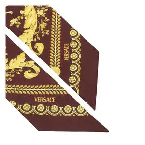 Versace Barocco Printed Silk Twill Lavalliere