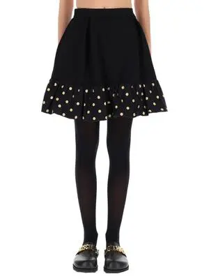 Moschino Polka Dots Skirt - Black