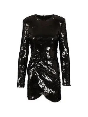 ROTATE BY BIRGER CHRISTENSEN Sequins Mini Dress - Black