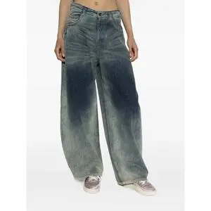 DIESEL® Denim Wide-leg Jeans - Blue