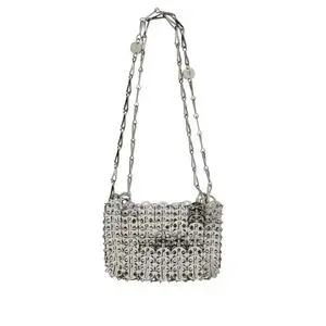 Rabanne Metallic 1969 Nano Bag - Silver