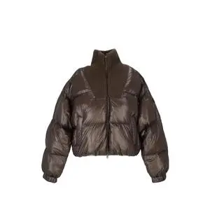 DIESEL® Oversized Quilted Jacket - Brown