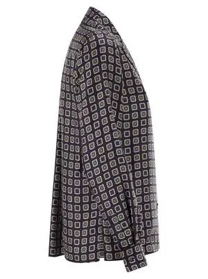 Max Mara Mxmdisco Semi-fitted Printed Silk Shirt