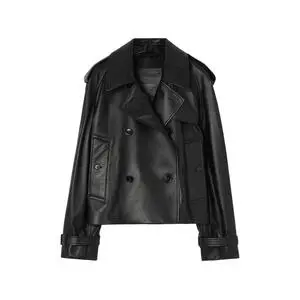 Burberry Jackets Cropped Jackets - Black
