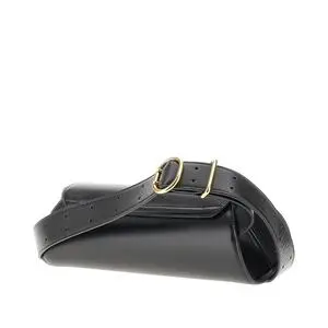 JIL SANDER Leather Cannolo Bag - Black