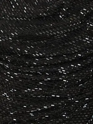 SELF-PORTRAIT Rhinestone Draped Floor-length Dress