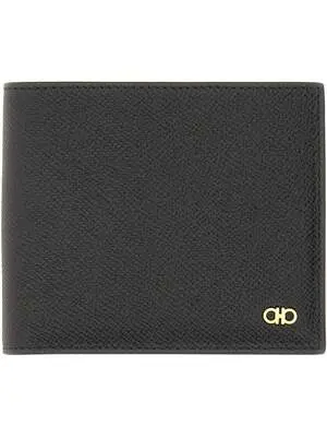 FERRAGAMO Gancini Wallet - Black