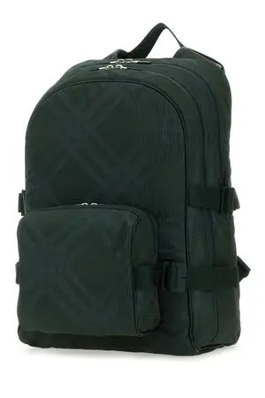 Burberry Bottle Nylon Blend Check Backpack