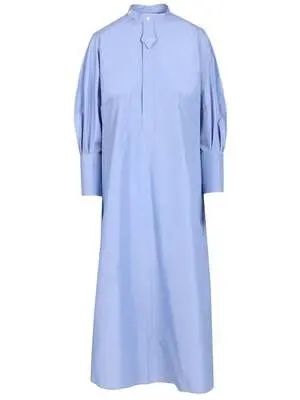 Celine Cotton Poplin Shirt Dress - Blue
