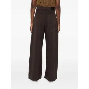 Sportmax Denim Wide-leg Jeans - Brown