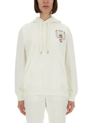 Casablanca Casaway Mountain Sweatshirt - Cream