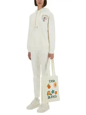 Casablanca Casaway Mountain Sweatshirt - Cream